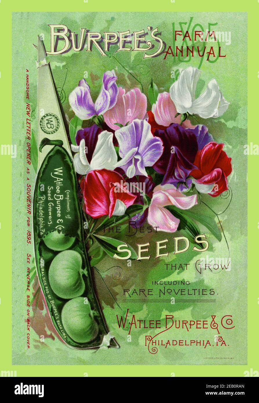 Burpee's Farm Annual: The Best Seeds That Grow 1895 Stock Photo - Alamy