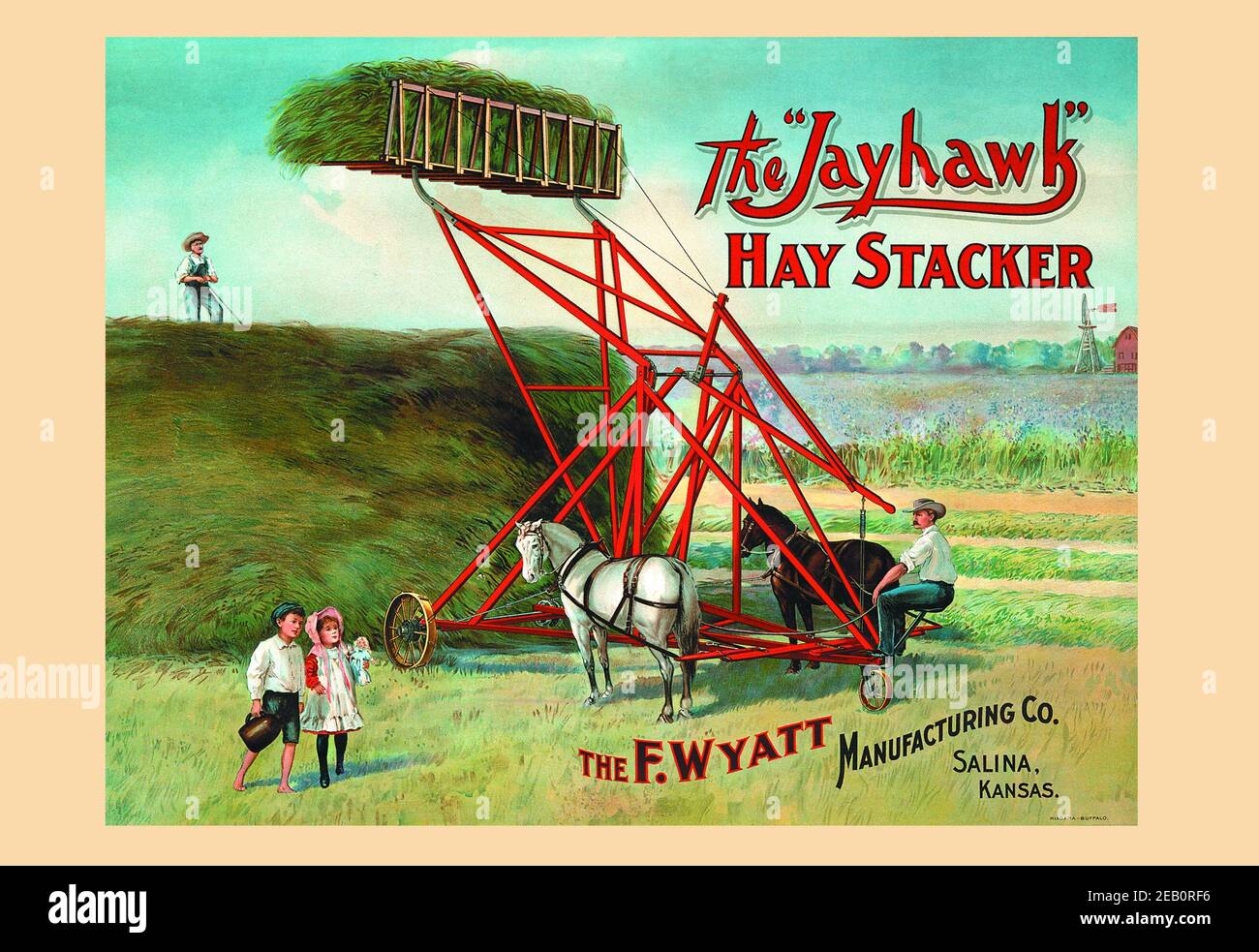 Jayhawk hay stacker hi-res stock photography and images - Alamy