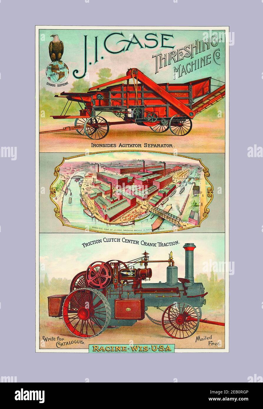 J.I. Case Threshing Machine Co., Racine, Wisconsin Stock Photo - Alamy