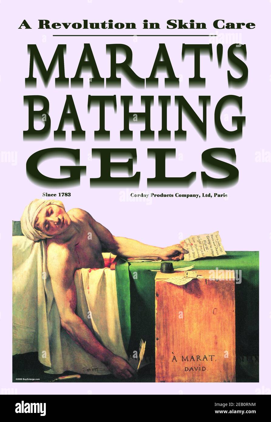 Marat's Bathing Gels: A Revolution in Skin Care 2000 Stock Photo - Alamy