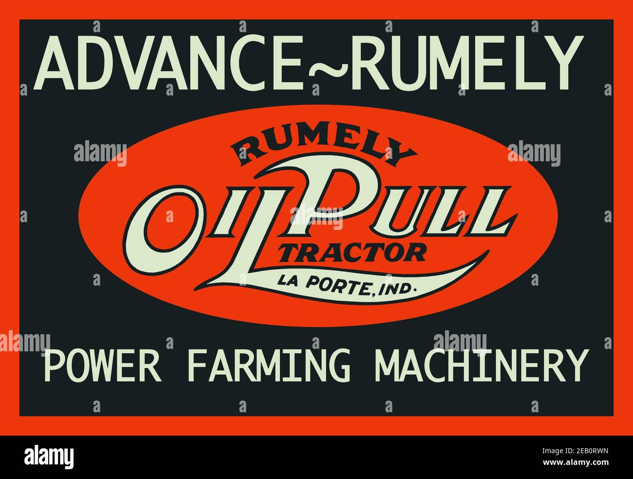 Oil Pull Tractor Stock Photo - Alamy