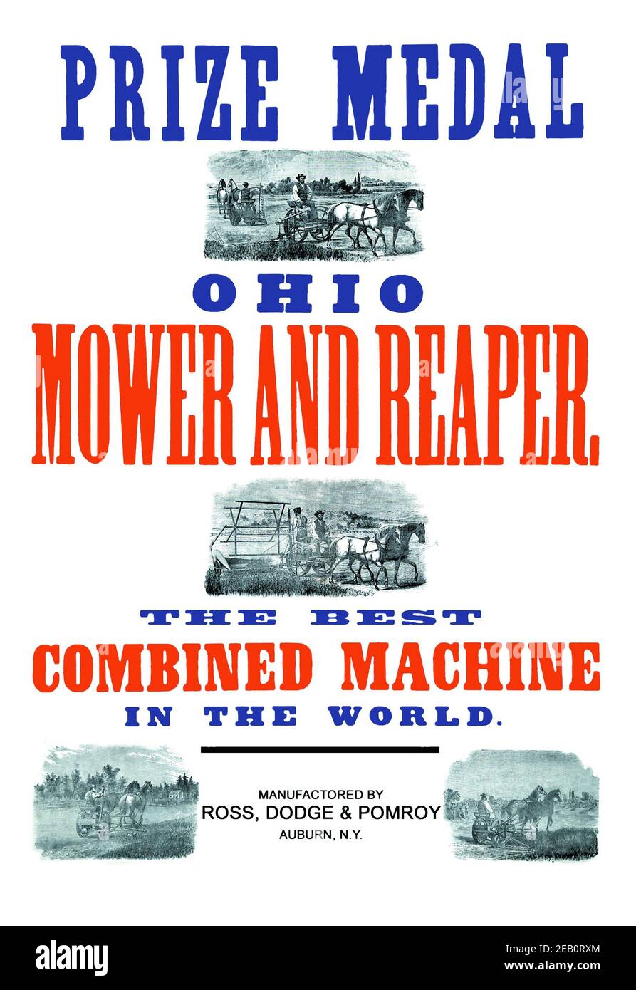 Ohio Mower and Reaper Stock Photo - Alamy