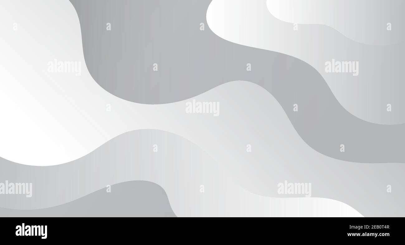 Abstract wavy gray color illustration. Dynamic web background with ...