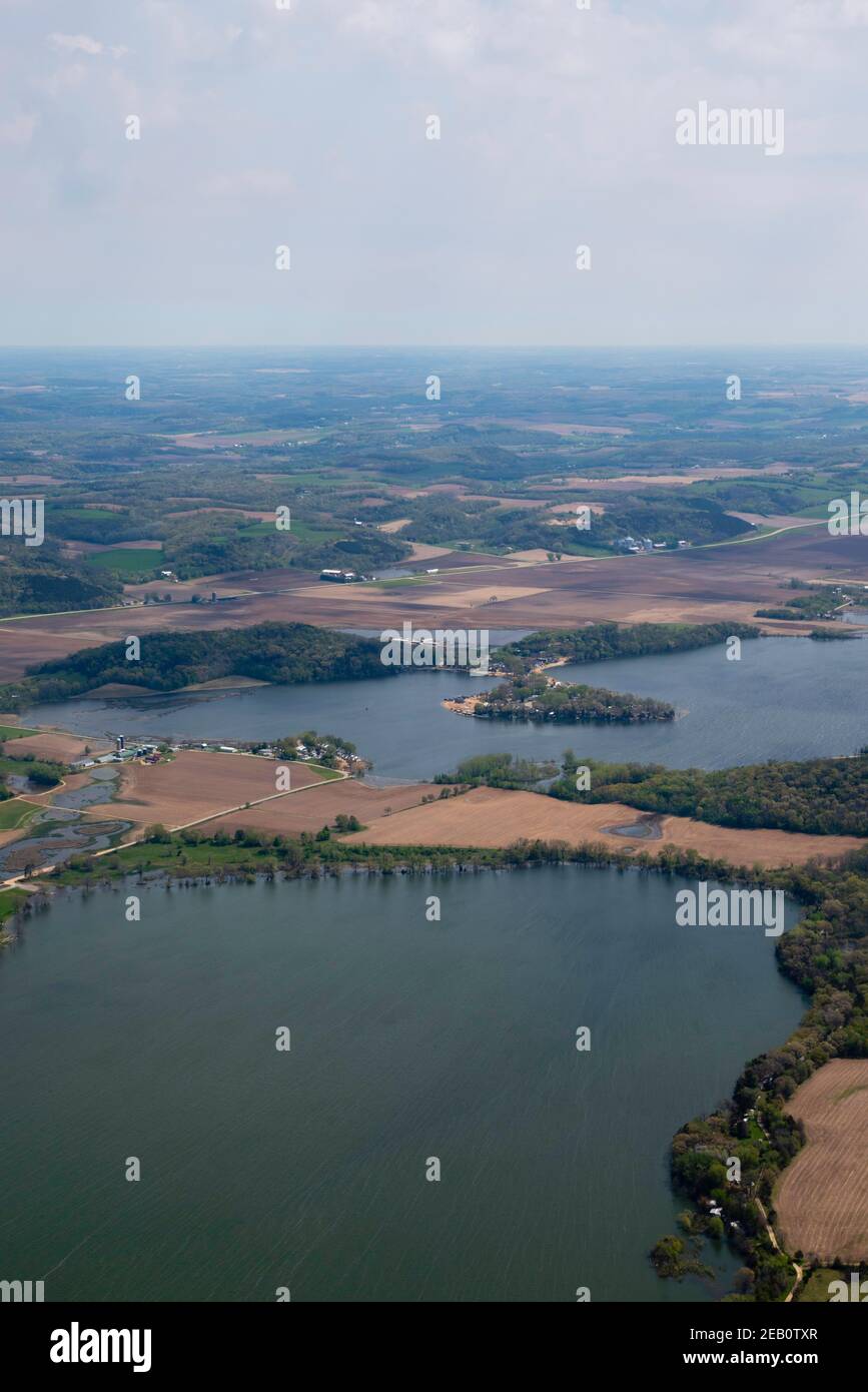 Aerial view of rural dane county hi-res stock photography and images ...
