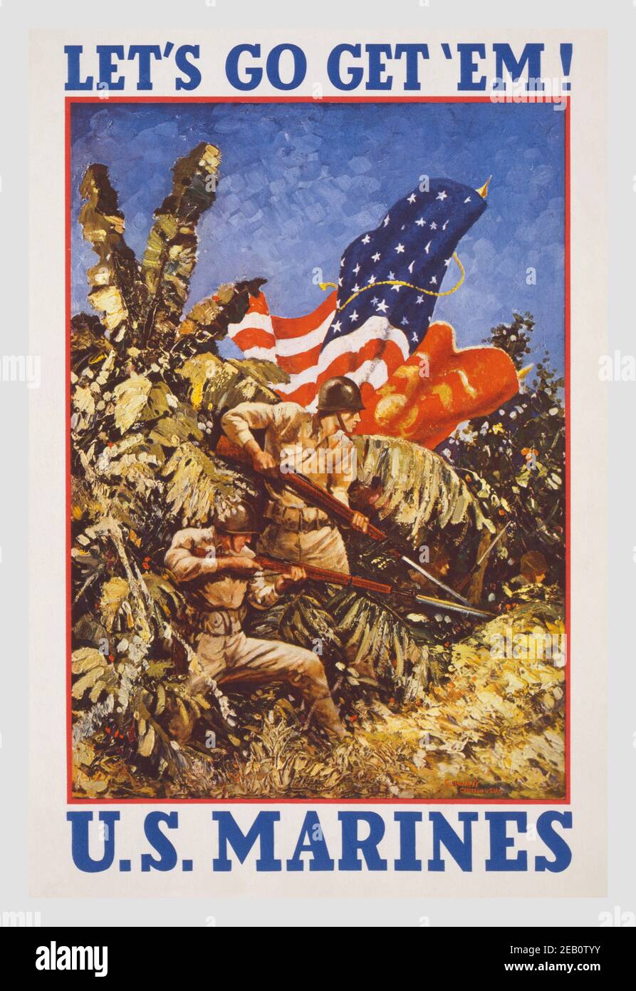 Let's Go Get 'Em! 1942 Stock Photo - Alamy