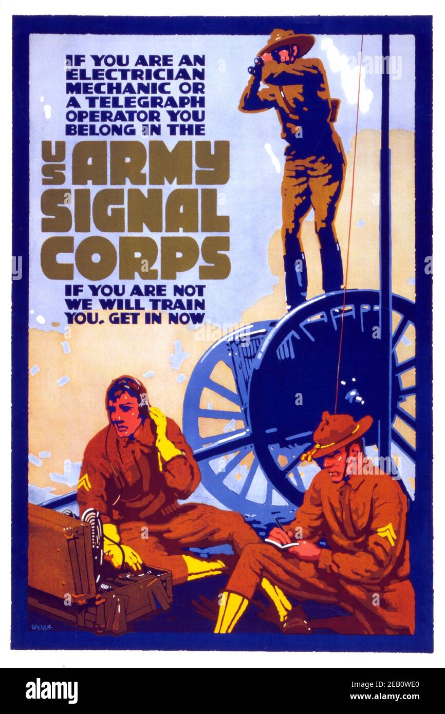 Us army signal corps hi-res stock photography and images - Alamy