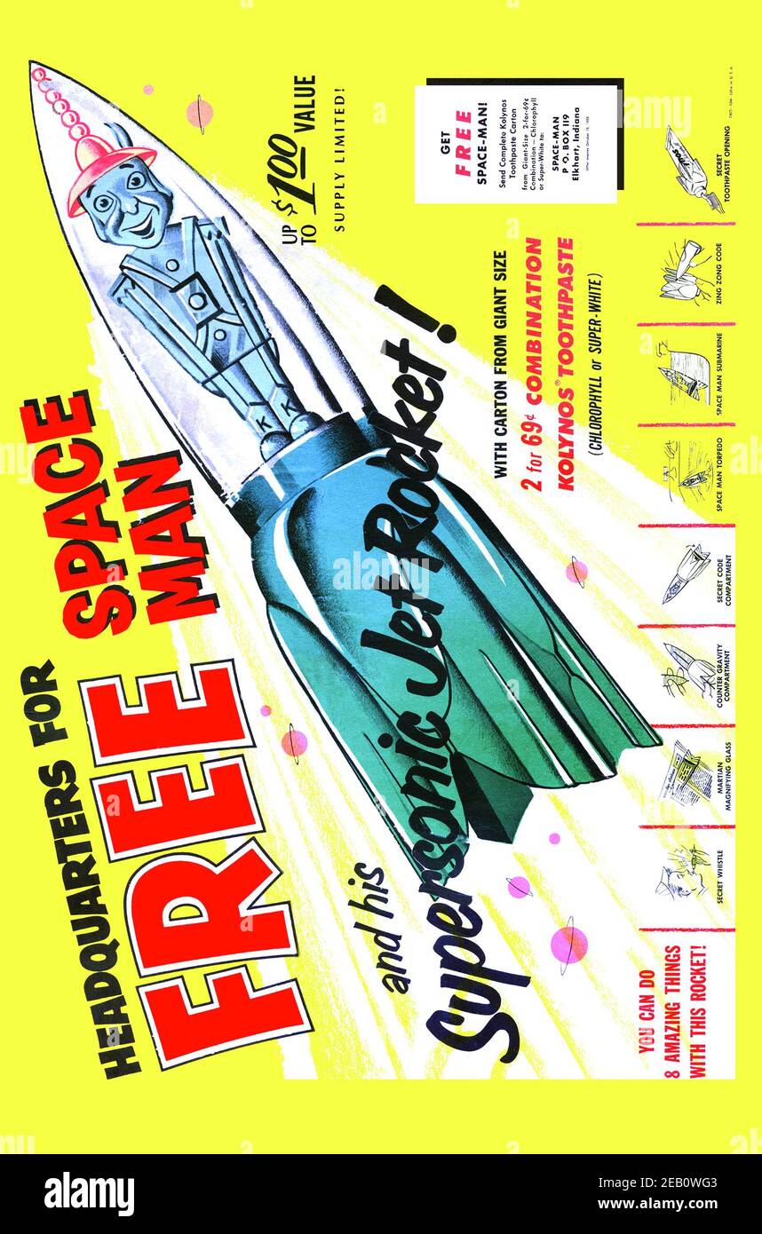 1950 Toy Rocket High Resolution Stock Photography and Images - Alamy