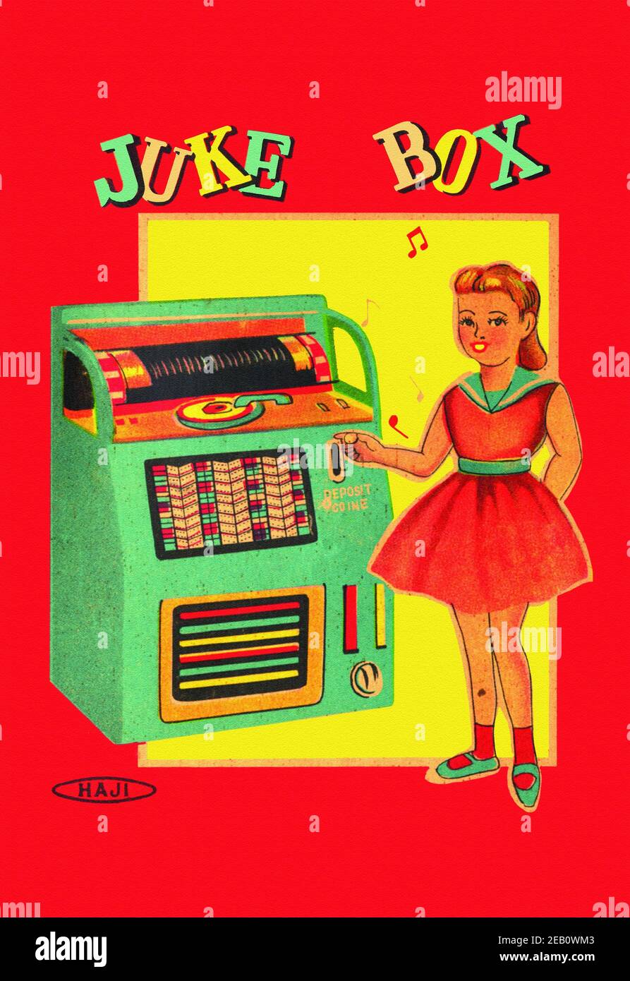 Juke Box 1950 Stock Photo - Alamy