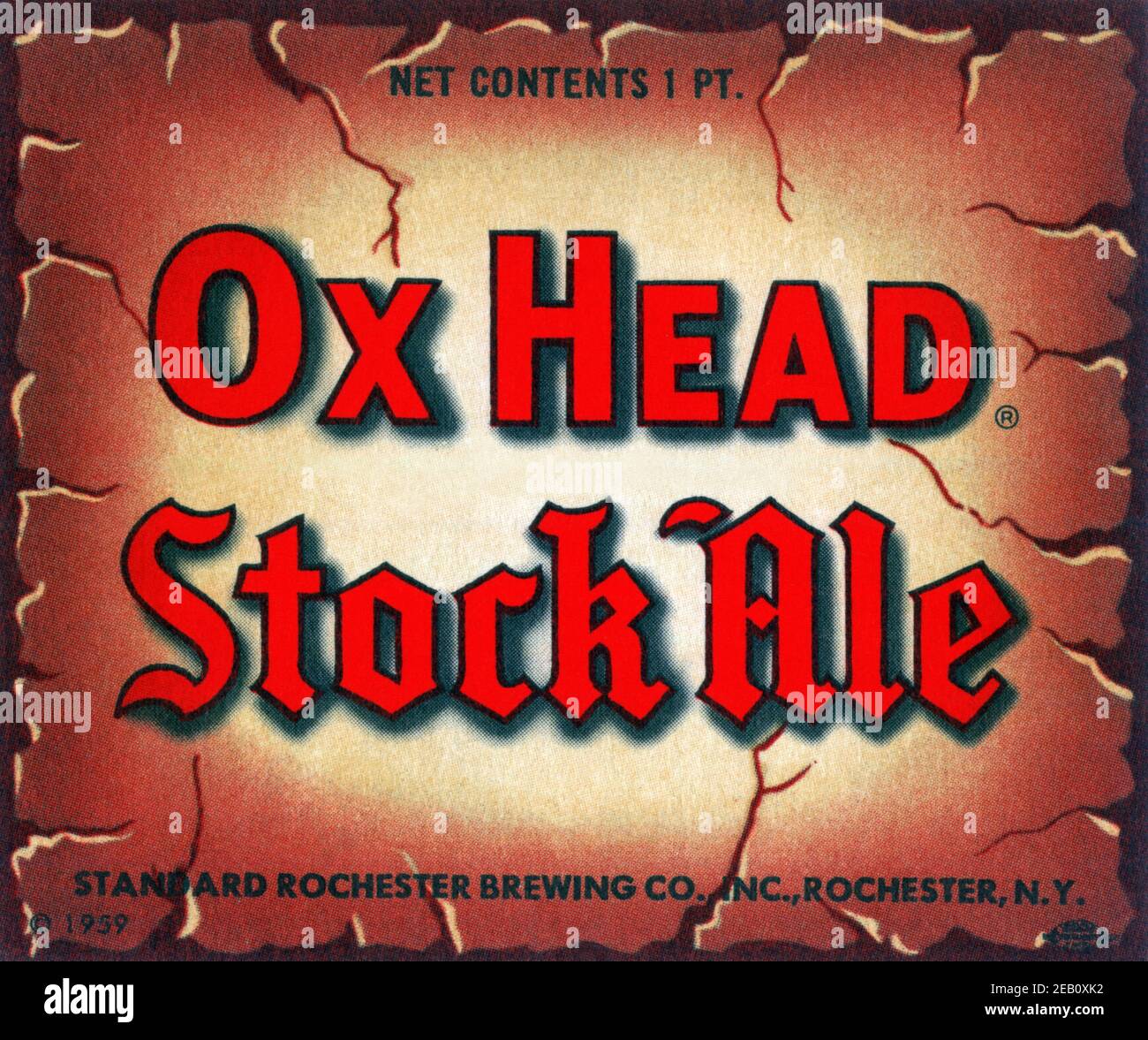 Ox Head Stock Ale 1959 Stock Photo - Alamy
