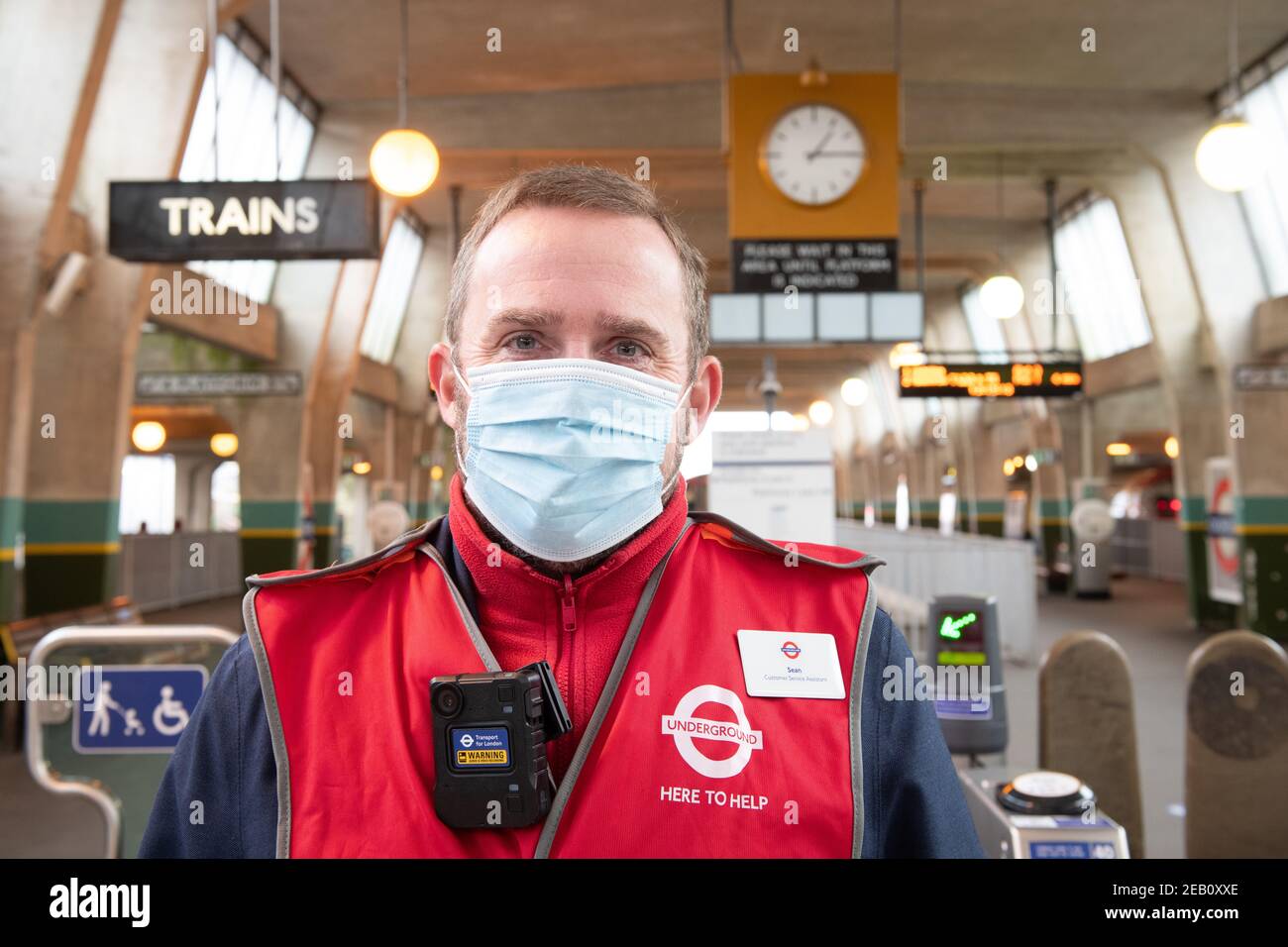 London Underground staff wearing Body Worn Video (BWV) cameras at ...