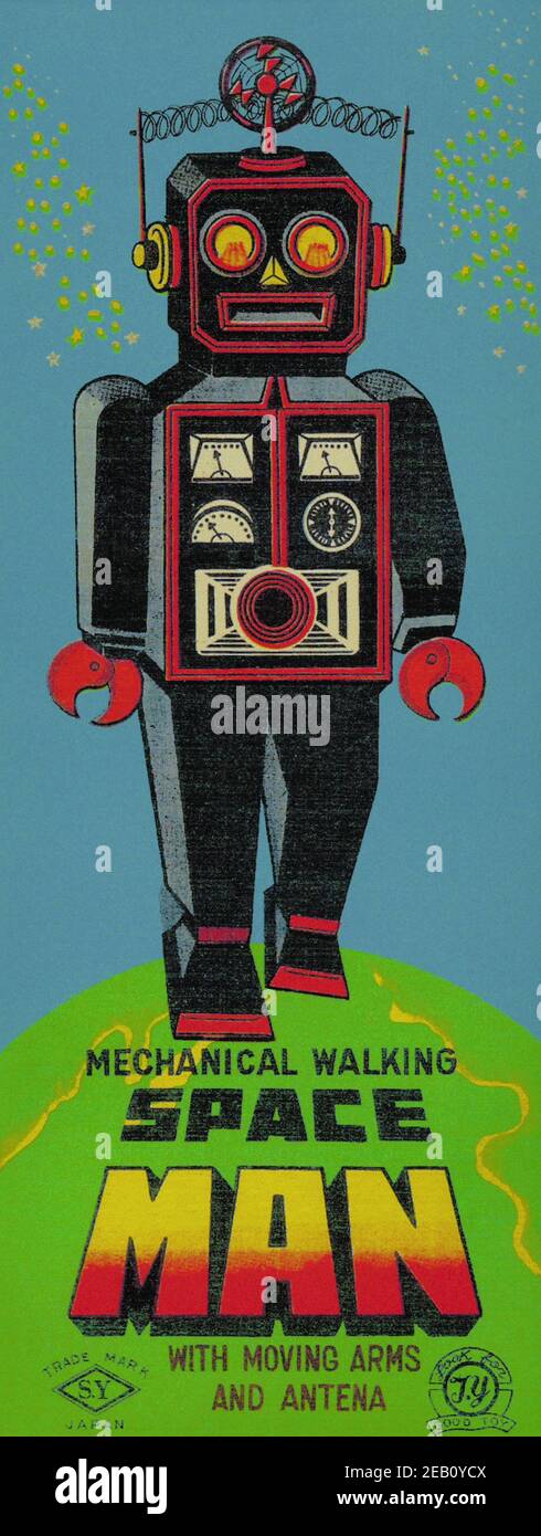 Mechanical Walking Spaceman 1950 Stock Photo - Alamy