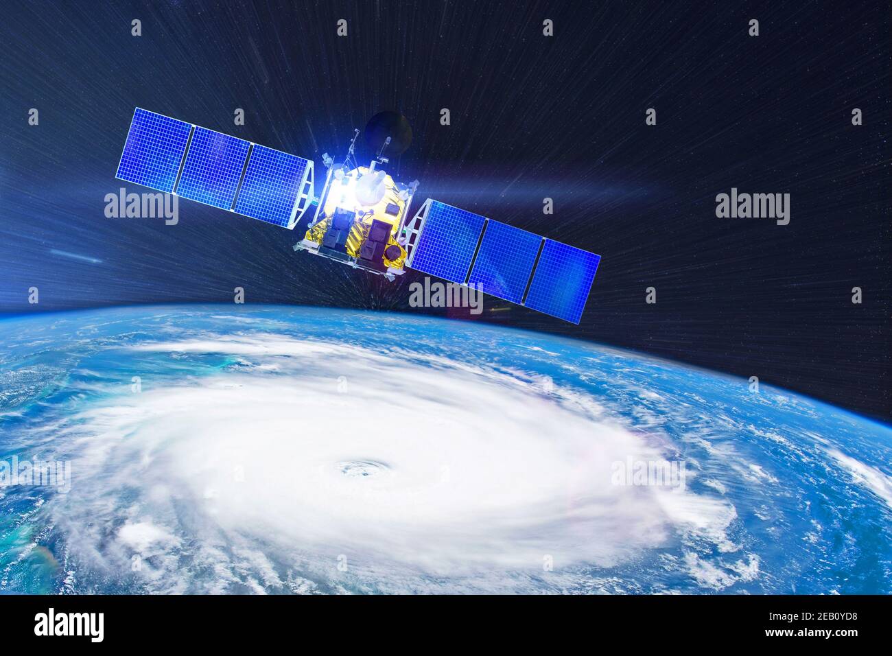 Research, probing, monitoring hurricane. Satellite above the Earth ... Research, probing, monitoring hurricane. Satellite above the Earth ...