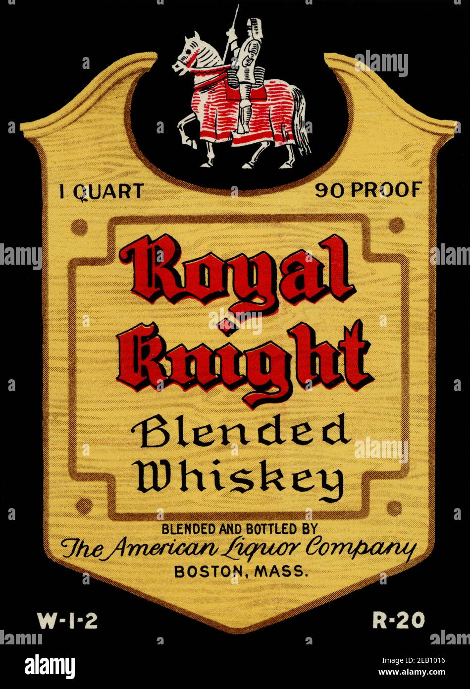 Royal Knight Blended Whiskey Stock Photo - Alamy