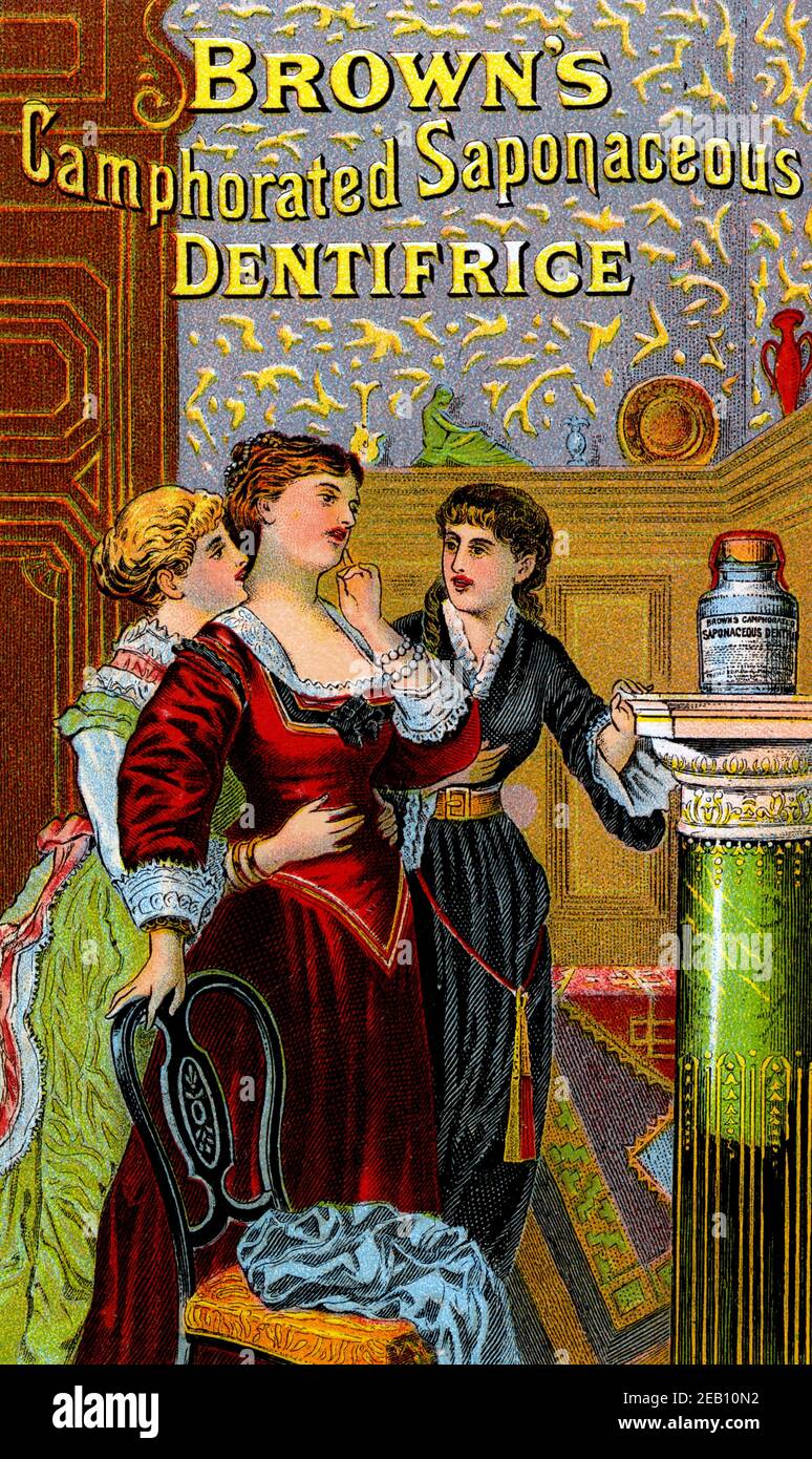 Victorian toothache ad hi-res stock photography and images - Alamy