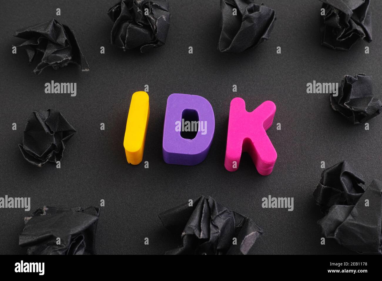 Idk word hi-res stock photography and images - Alamy