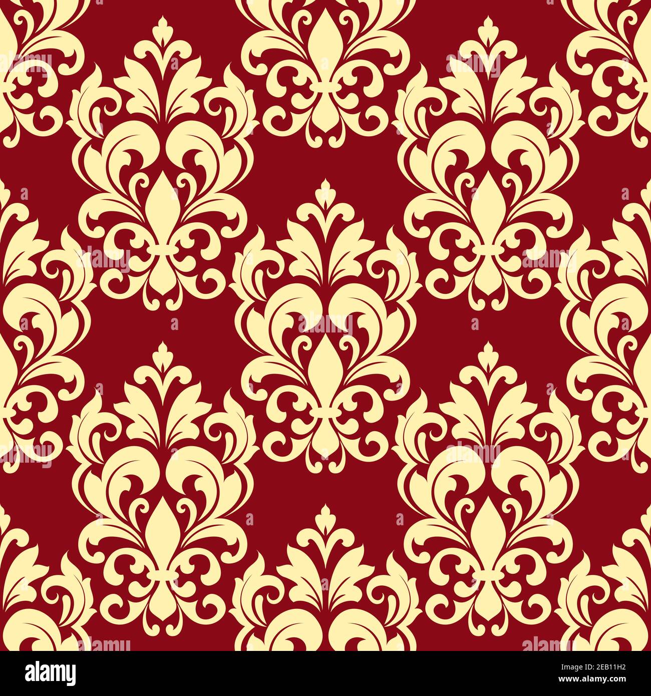Maroon Floral Pattern