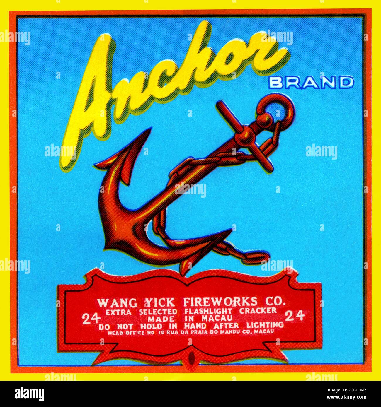 Anchor Brand Fireworks Stock Photo - Alamy
