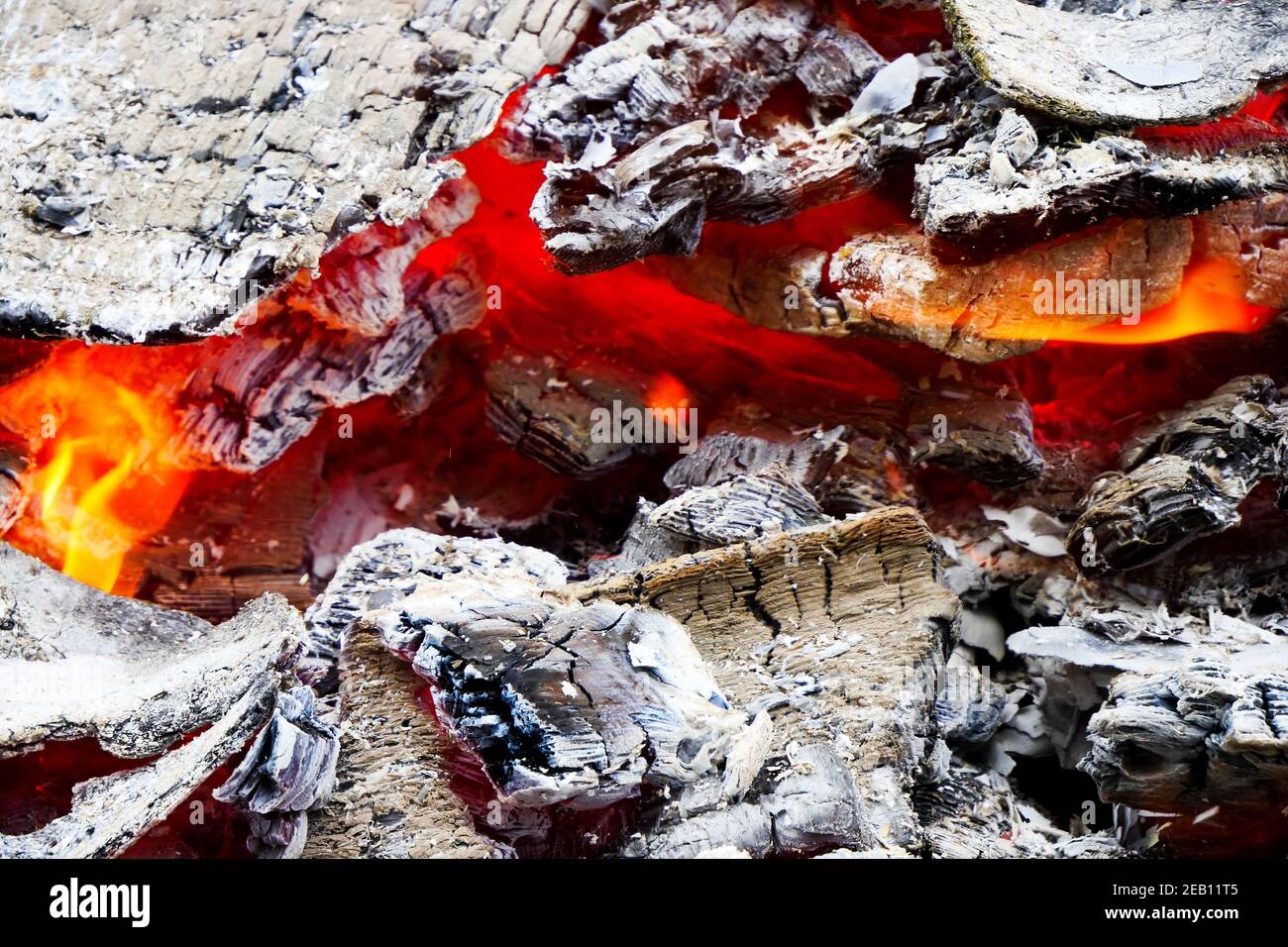 Burning wood, close-up view, France Stock Photo - Alamy