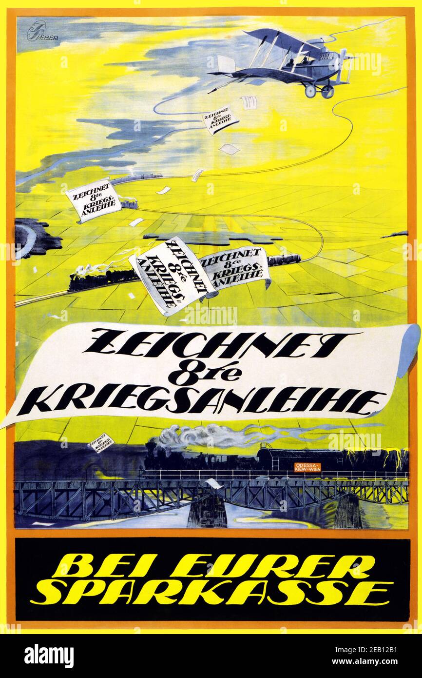 German Bond Poster 1918 Stock Photo - Alamy