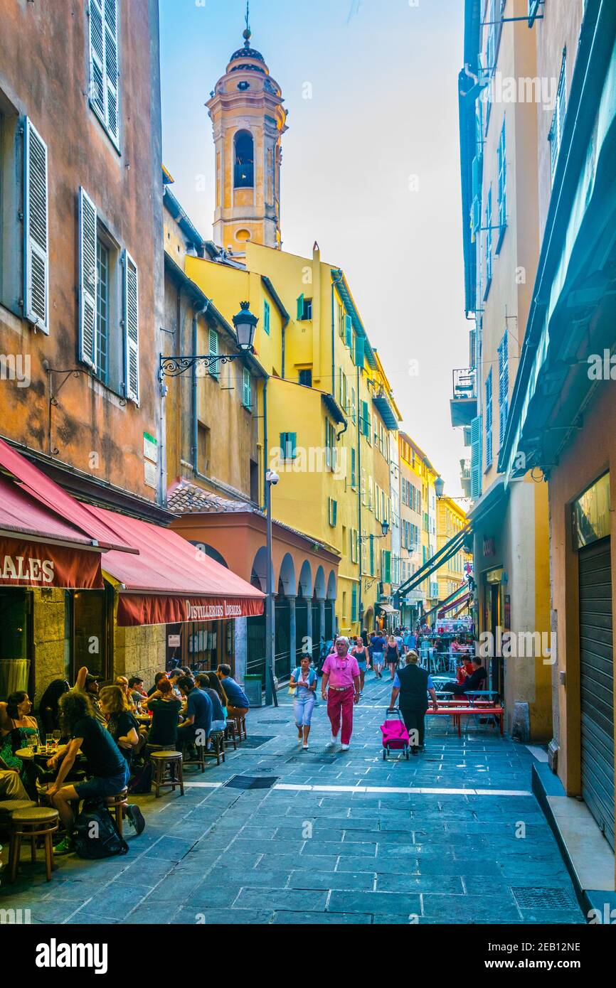 Narrow shopping street old town nice hi-res stock photography and ...