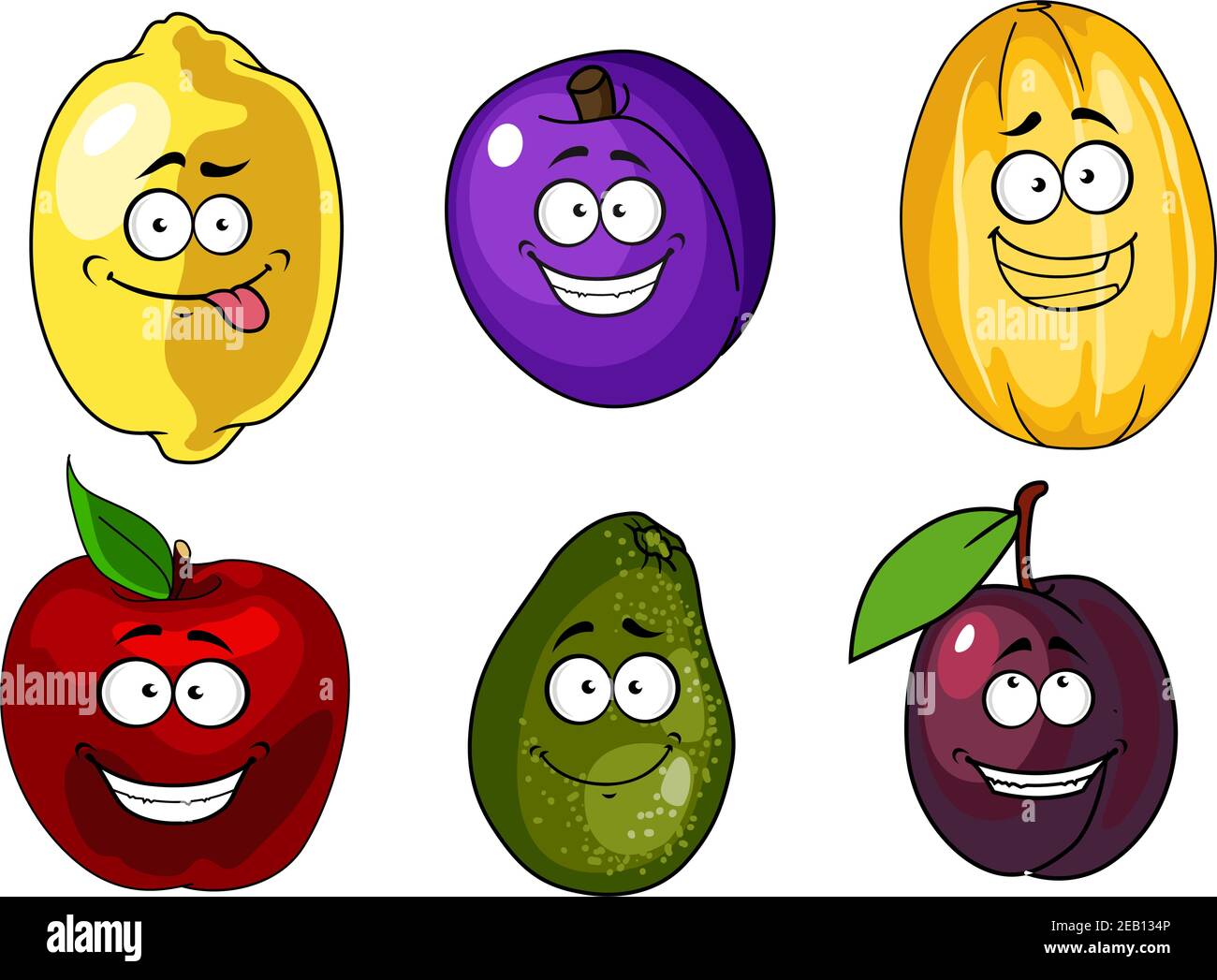 Juicy melon smile face Stock Vector Images - Alamy
