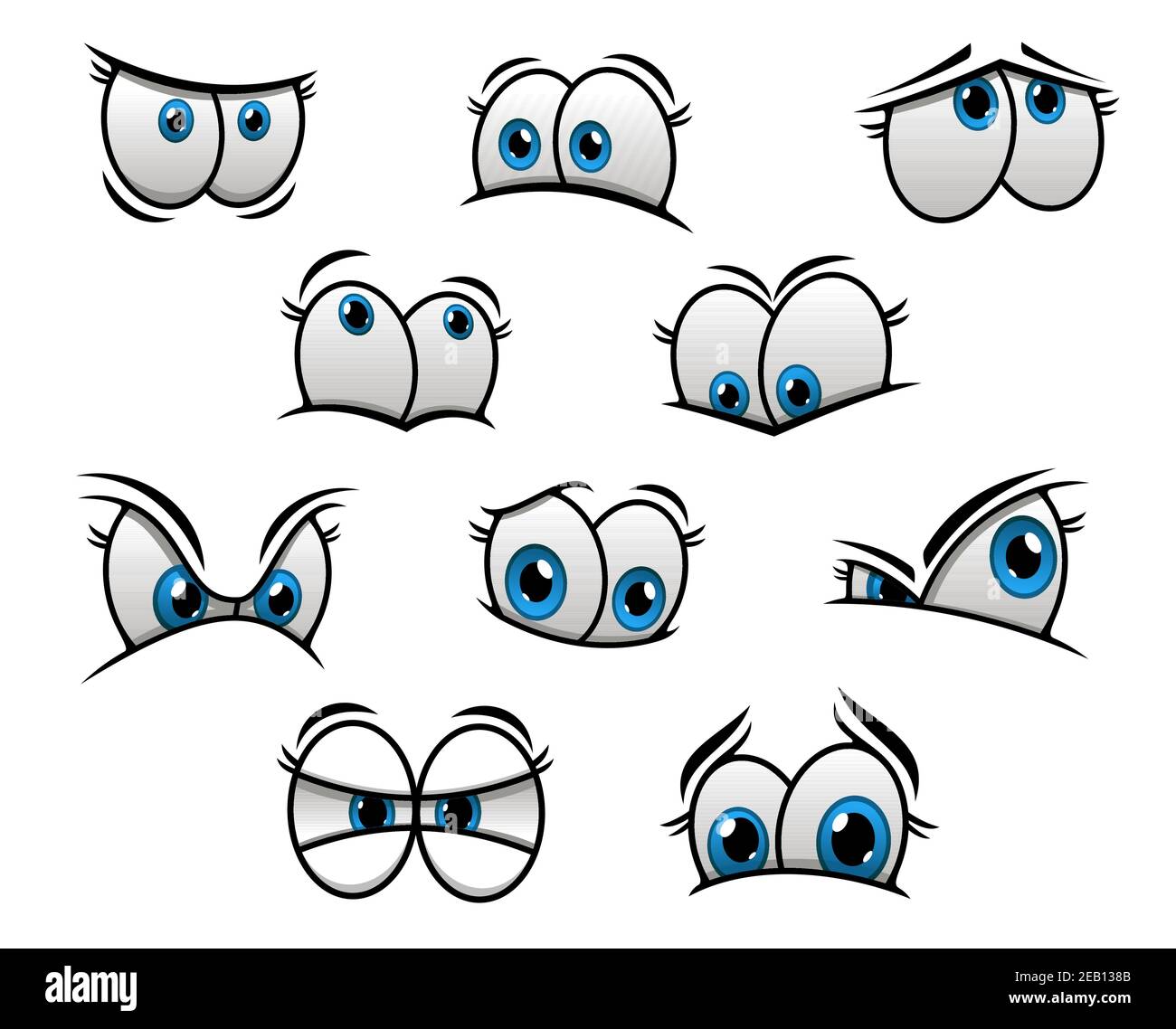 Big Angry Cartoon Eyes