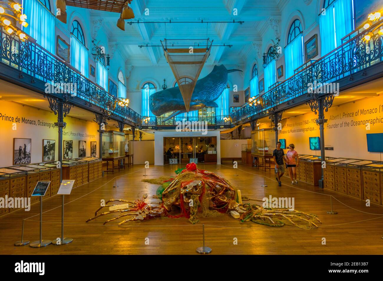 MONACO, MONACO, JUNE 14, 2017: View of interior of Musée ...