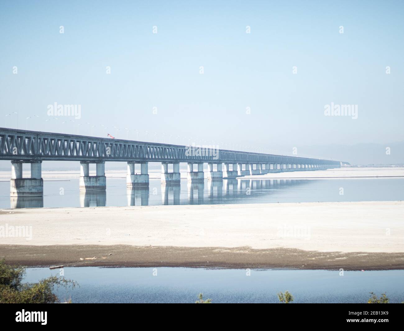 Bogibeel bridge - the longest double decker bridge in india Stock Photo ...
