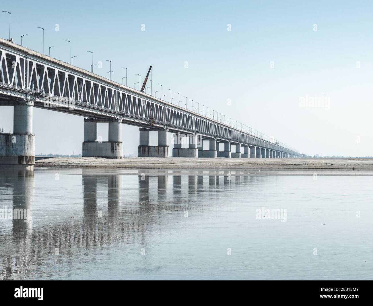 Bogibeel bridge - the longest double decker bridge in india Stock Photo ...