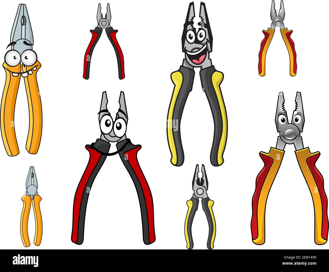 Pliers tool icon gray Stock Vector Images - Alamy