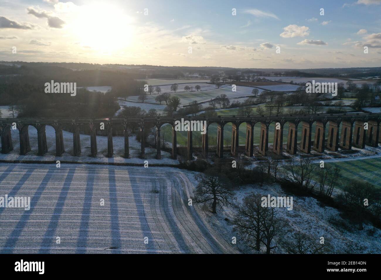Ouse valley viaduct sunset hi-res stock photography and images - Alamy