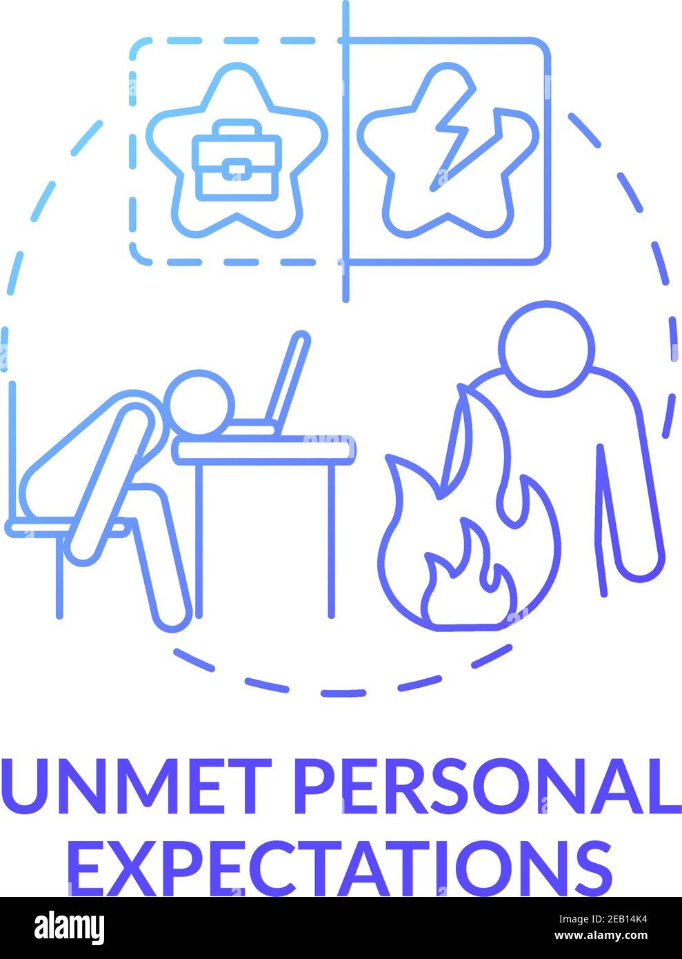 Weariness work concept icon Stock Vector Image & Art - Alamy