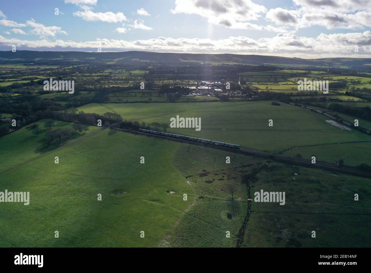Picturesque views of Ditchling Beacon and Devils Dyke in East Sussex ...