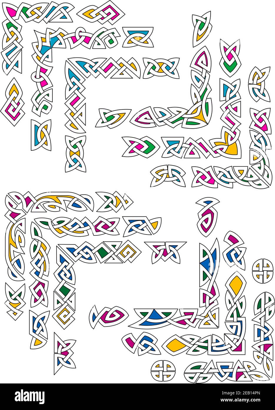 Medieval corner decoration Stock Vector Images - Alamy