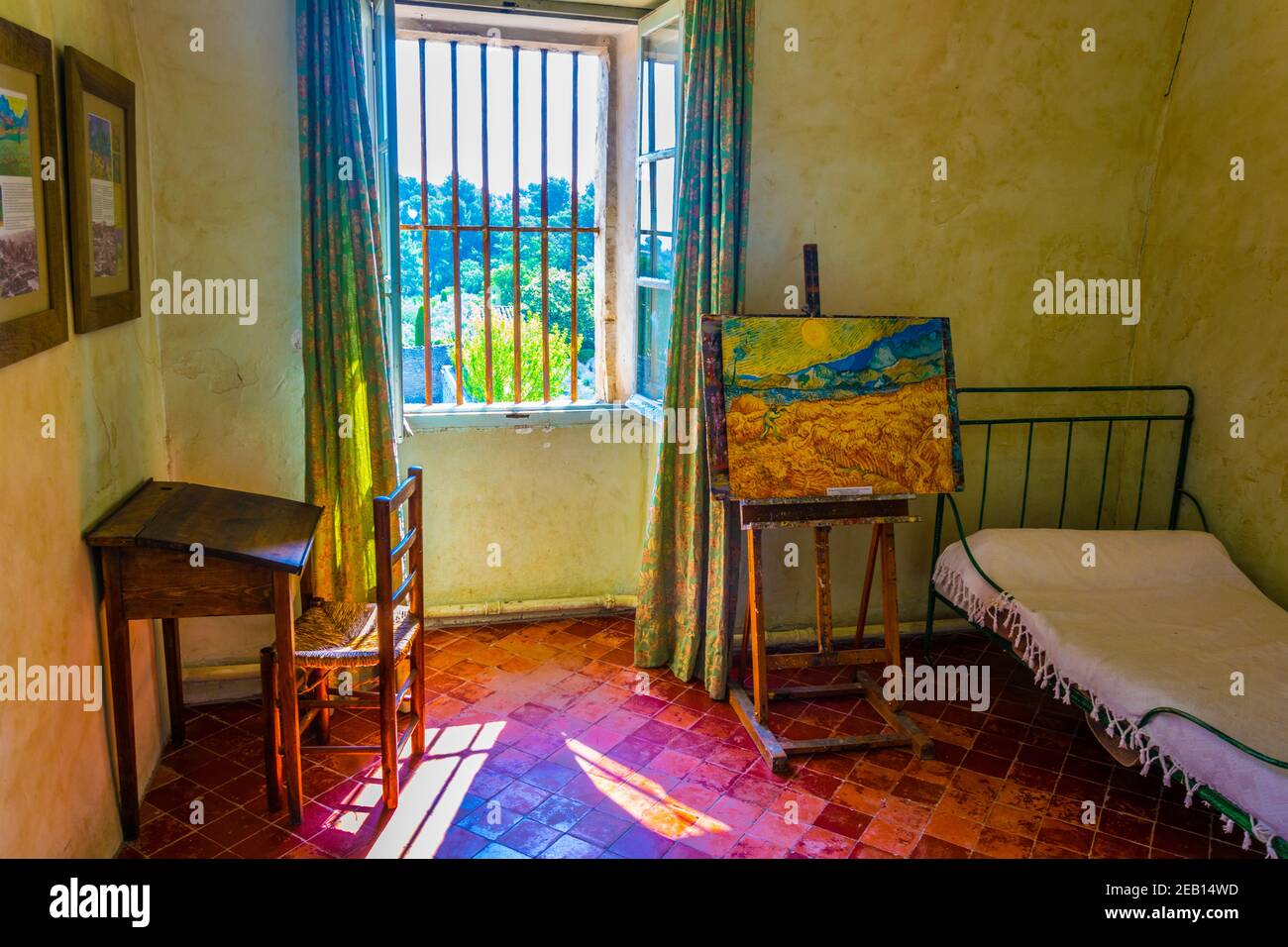 SAINT REMY EN PROVENCE, JUNE 21, FRANCE 2017: Personal room of Vincent ...