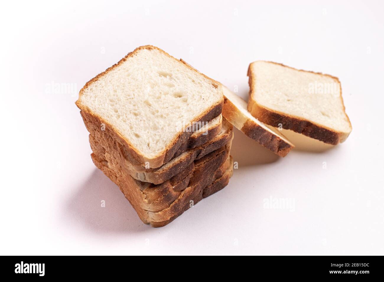 Bread isolated stock image with white background Stock Photo - Alamy