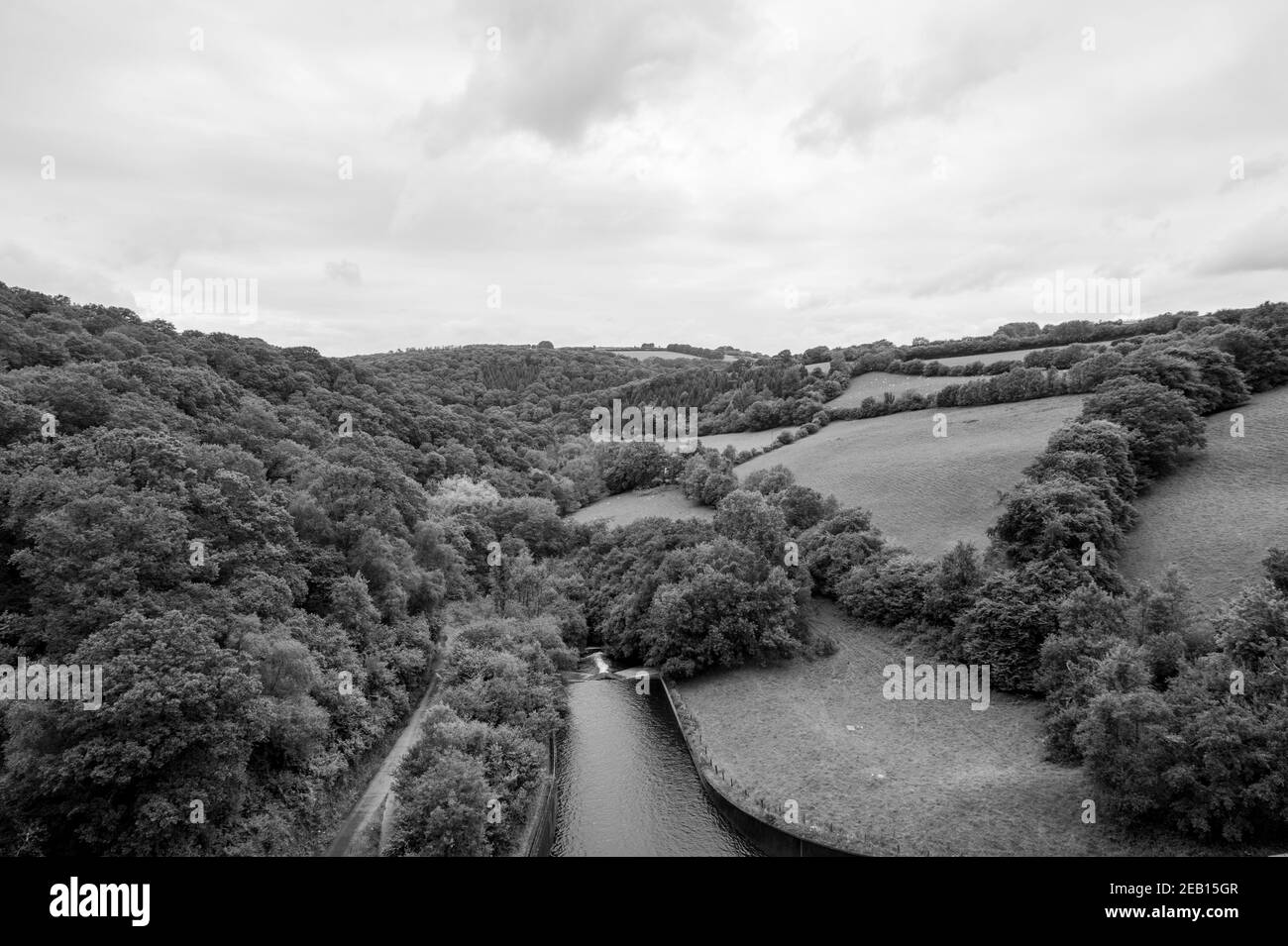 View water reservoir from Black and White Stock Photos & Images - Alamy