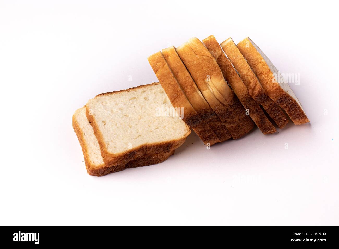 Bread isolated stock image with white background Stock Photo - Alamy