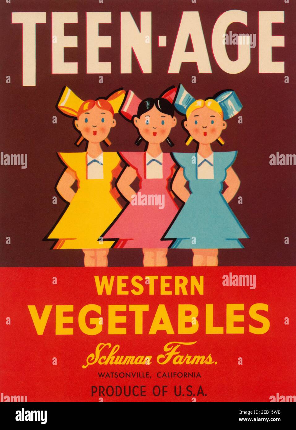 Teen - Age Western Vegetables 1940 Stock Photo - Alamy