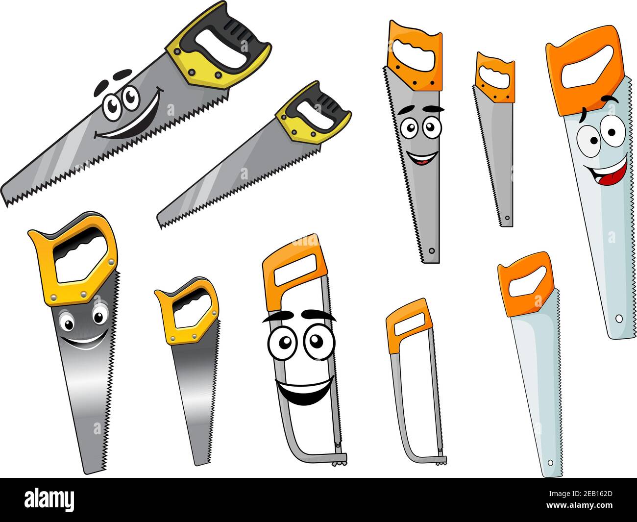 Handsaw cartoon hi-res stock photography and images - Alamy