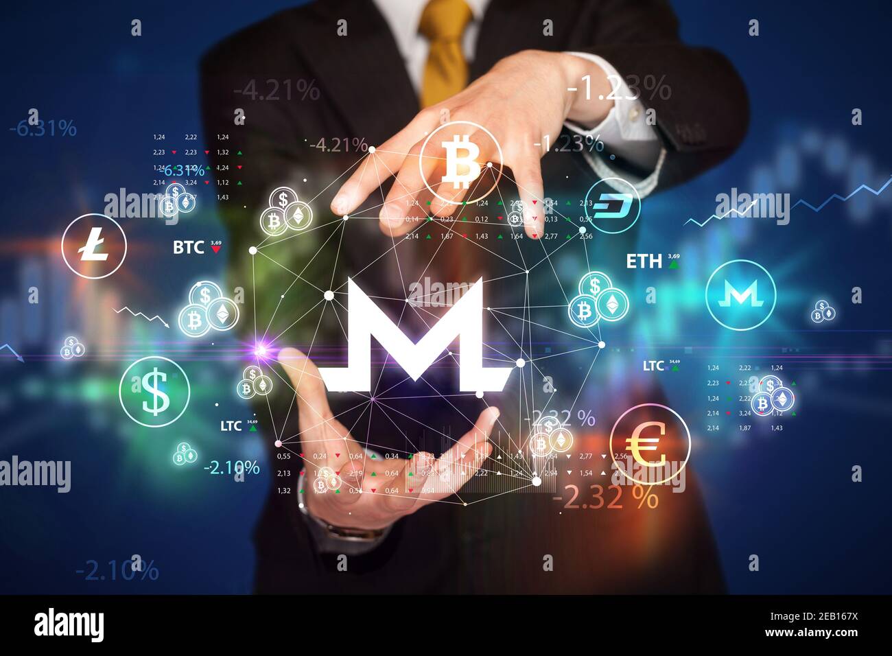 Monero symbol hi-res stock photography and images - Alamy