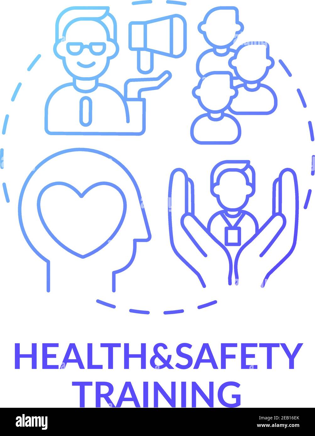 Training of safety and health concept icon Stock Vector Image & Art - Alamy
