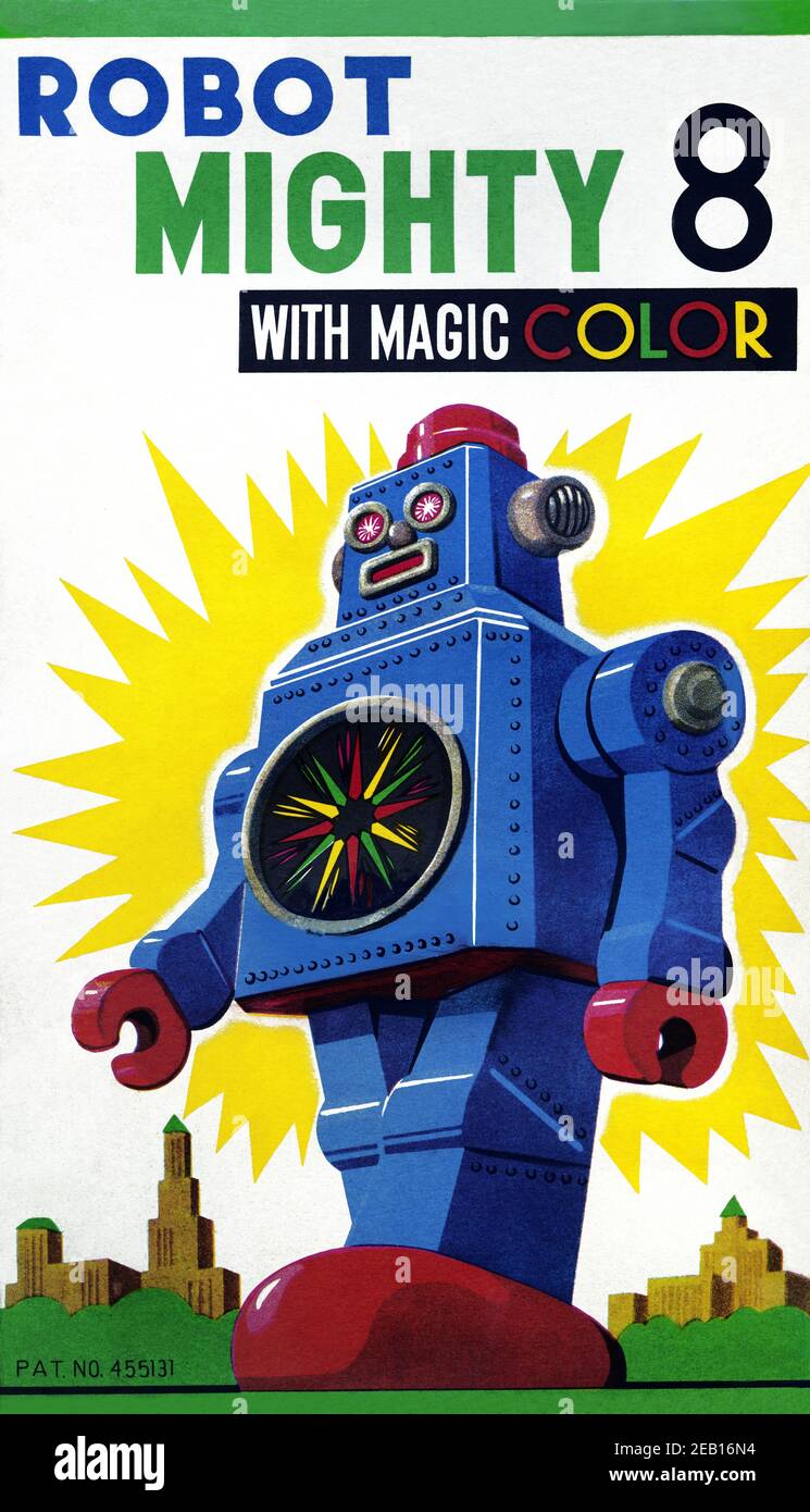 Robot Mighty 8 with Magic Color 1950 Stock Photo - Alamy