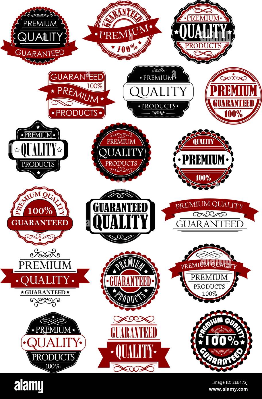 Satisfaction guarantee red web icon hi-res stock photography and images ...