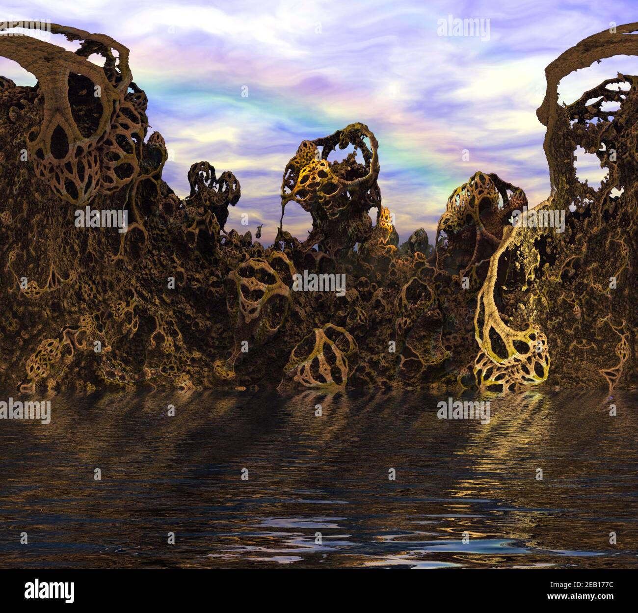 Computer generated 3D illustration abstract background Stock Photo - Alamy