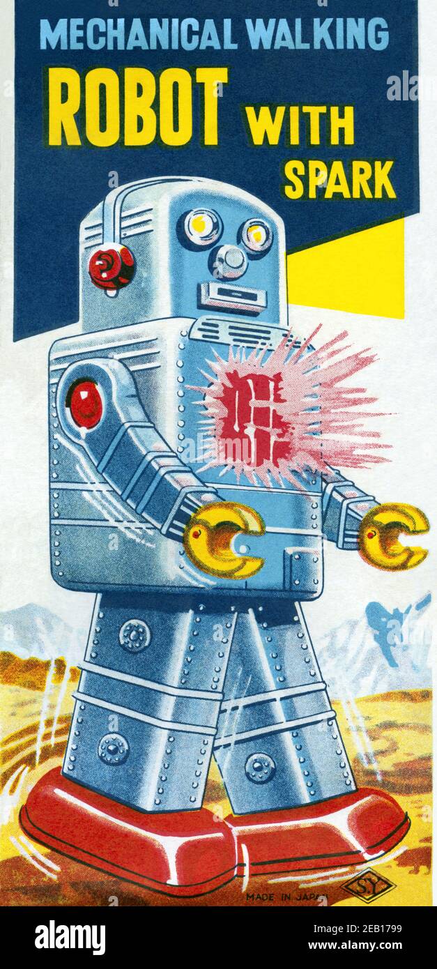 Mechanical Walking Robot with Spark 1950 Stock Photo - Alamy