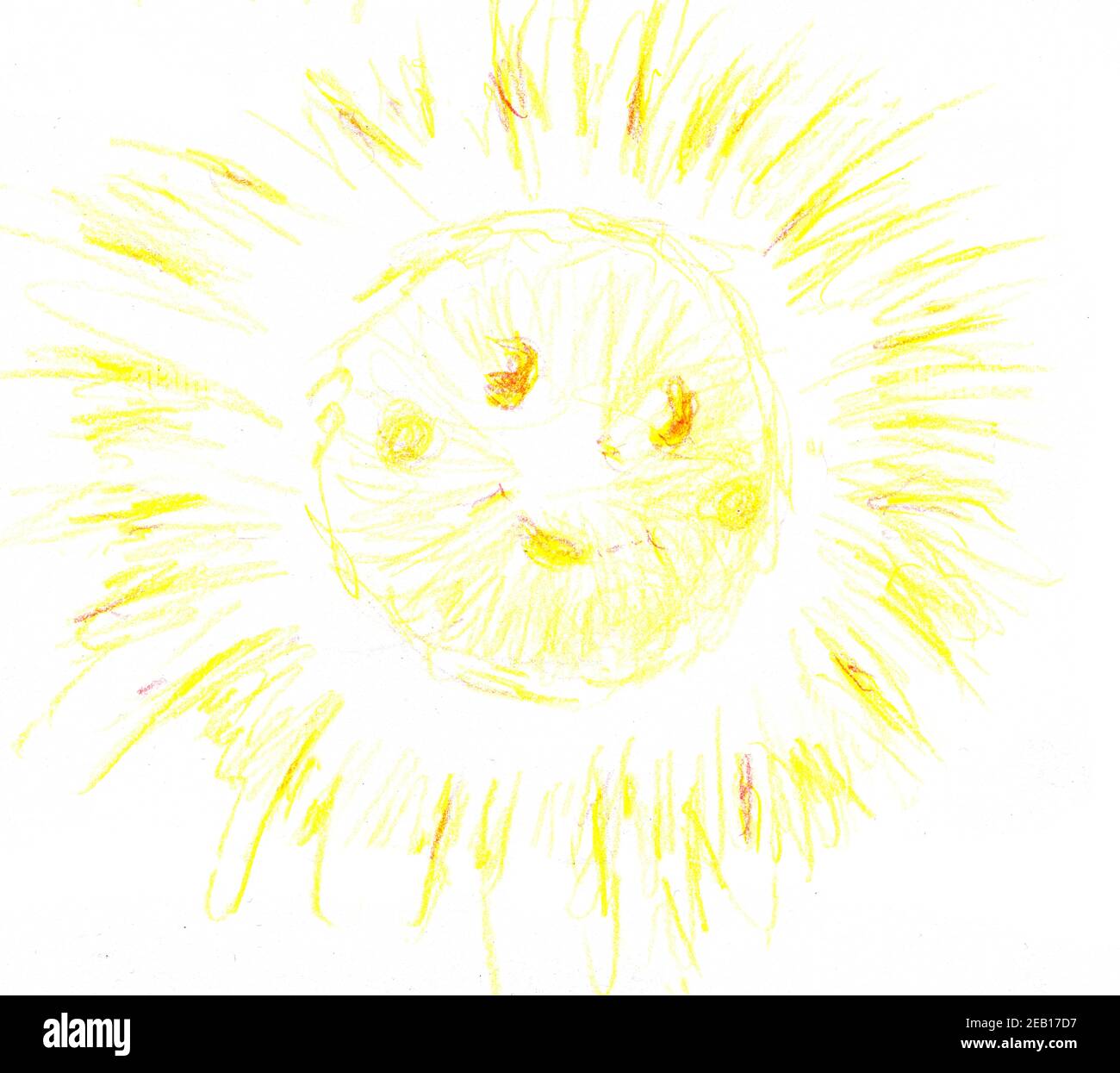 Shiny sun, cartoon illustration for children. Smiling sunny character ...