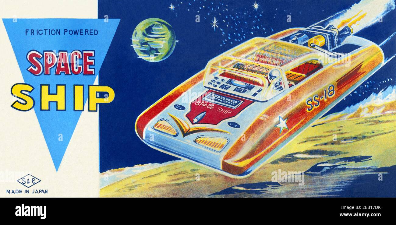 Friction Powered Space Ship SS-18 1950 Stock Photo - Alamy
