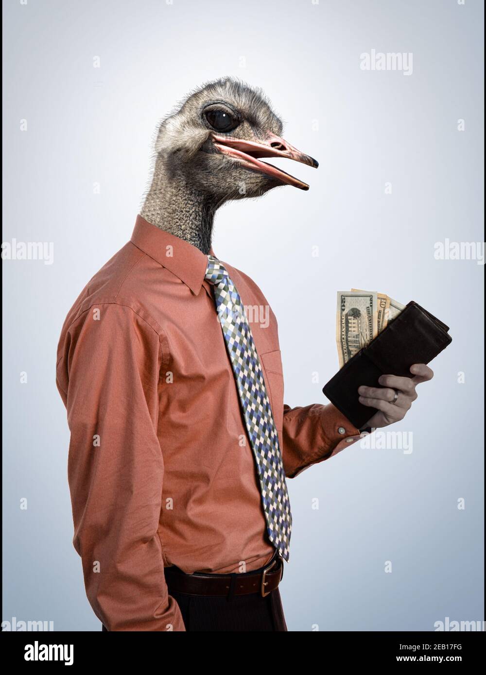 business man with animal head Stock Photo - Alamy