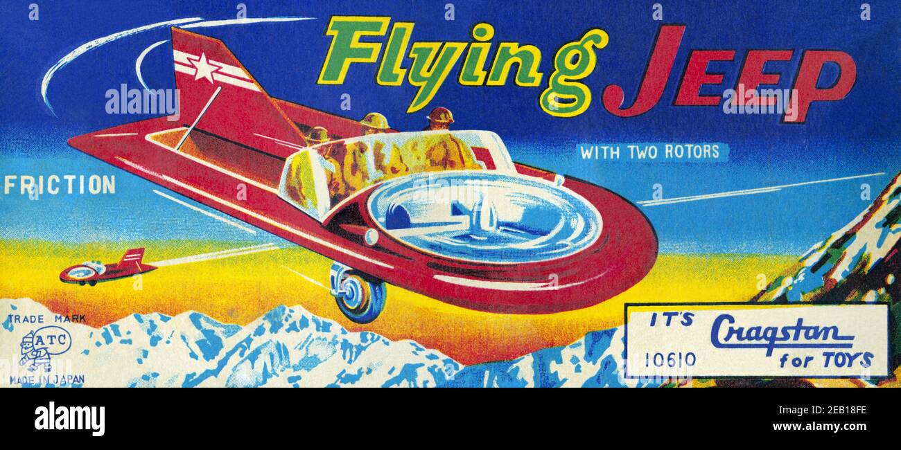 Flying Jeep 1950 Stock Photo - Alamy